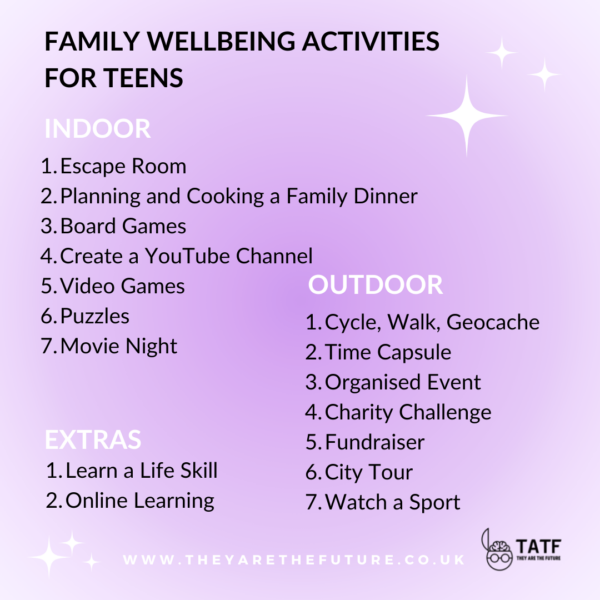 16 Best Family Wellbeing Activities for Teens