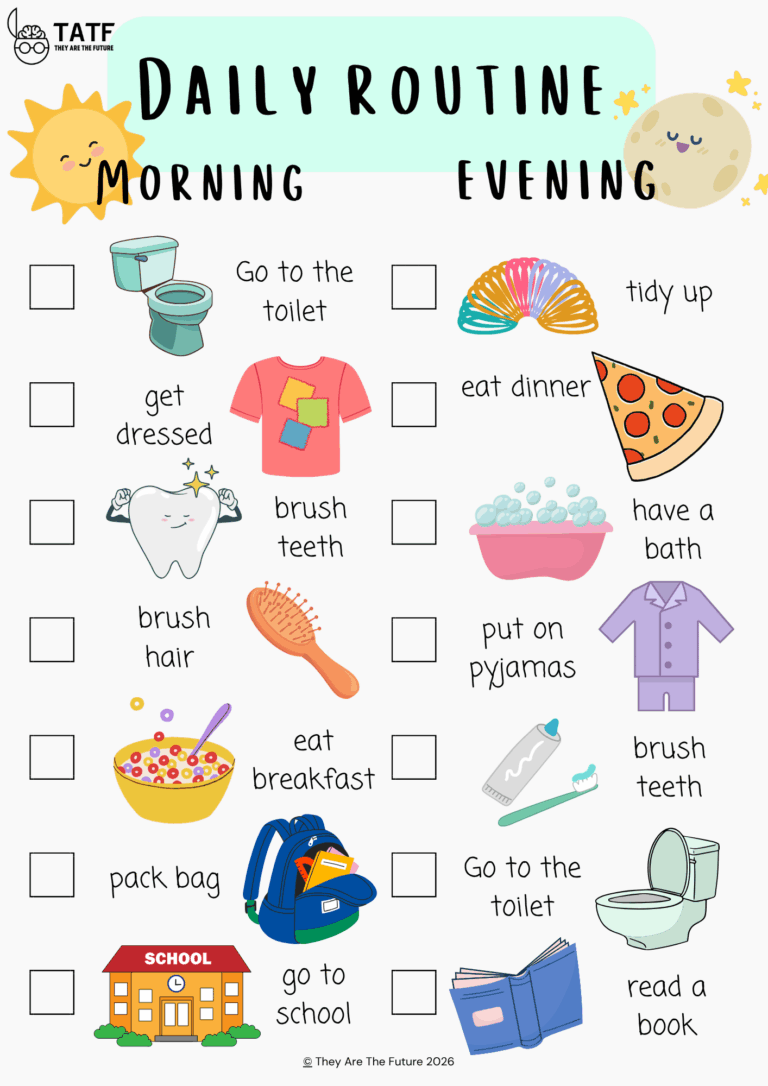 ADHD Routine for Kids | Morning & Evening Routine Free Planner