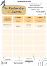 Grow Confidence and Assertiveness Through “I Statements”: FREE ...