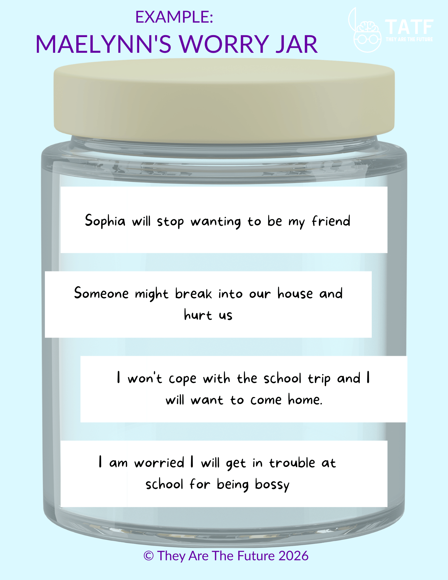 Worry Worksheets for Kids | Free Printable Worry Jar Pack