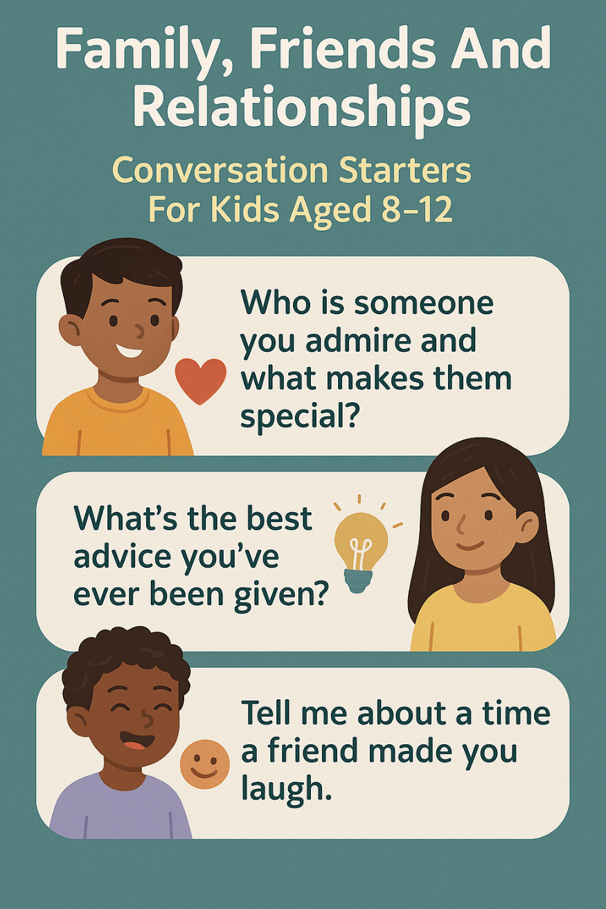 Conversation Starters For Kids: Ideas For Every Age And Stage - They ...