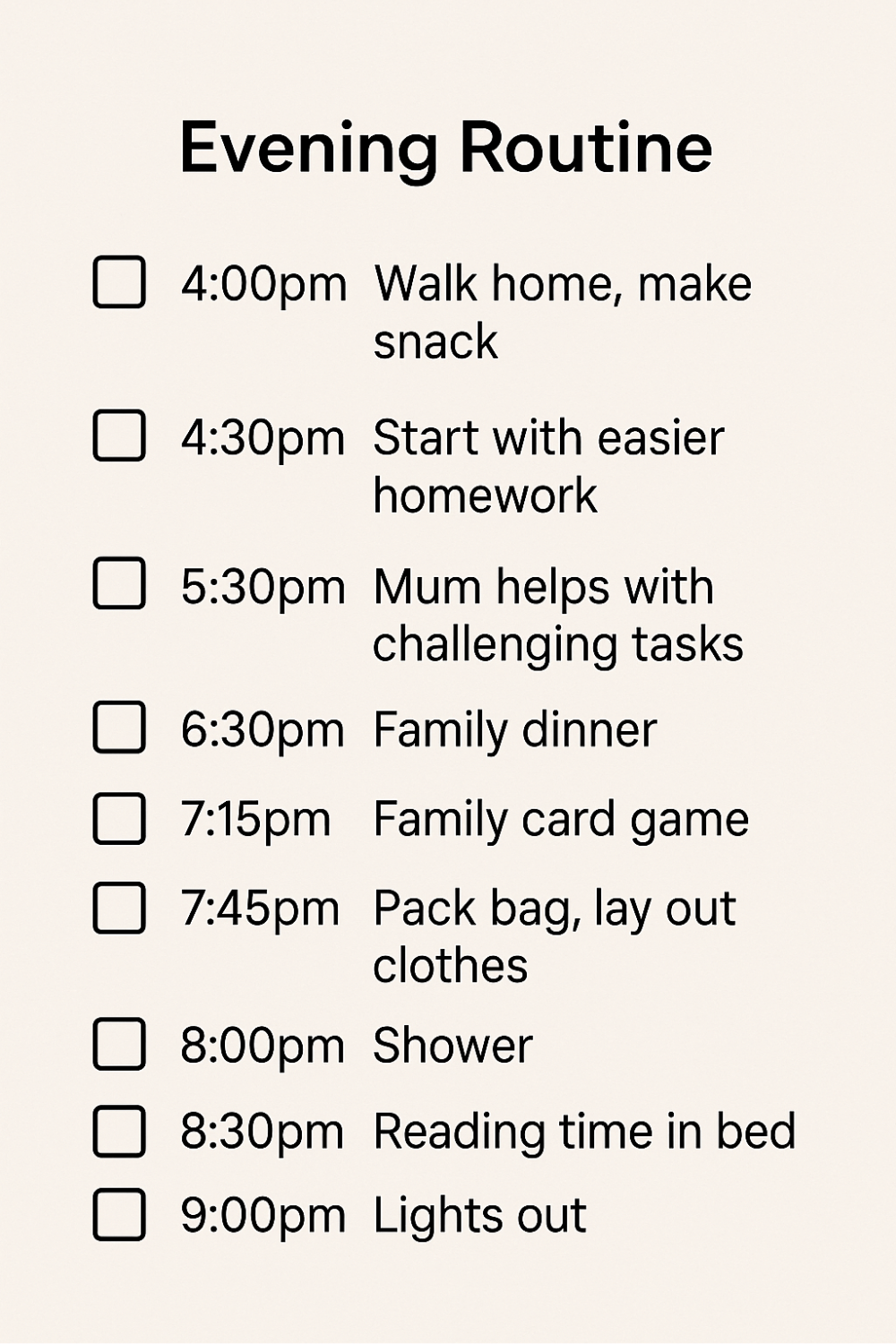 School Night Routine Magic: 5 Steps to Better Kids' Wellbeing and ...